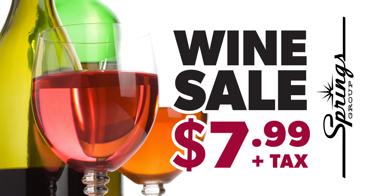 July 2021 Drink Specials at Springs Group Liquor Stores
